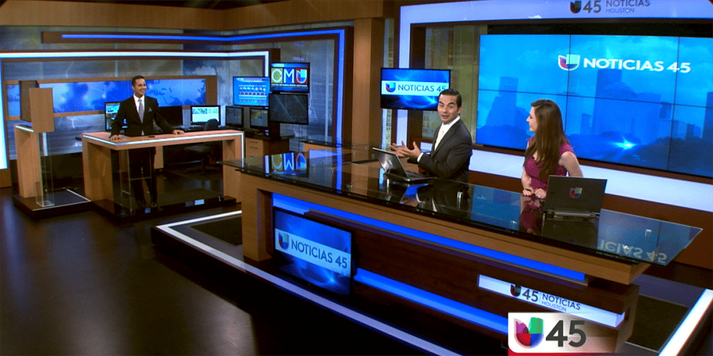 set design companies large set with live tv broadcast - Ball Media ...